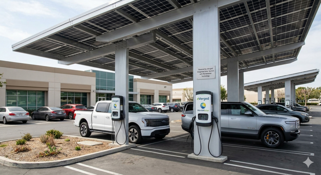 EV Charging Solar Integration: eVerged + World4Solar Launch Zero Cost ...